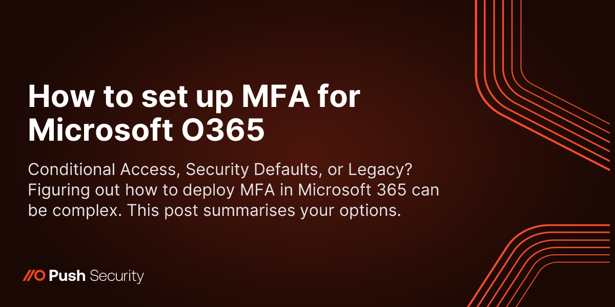 How to set up MFA for Microsoft O365