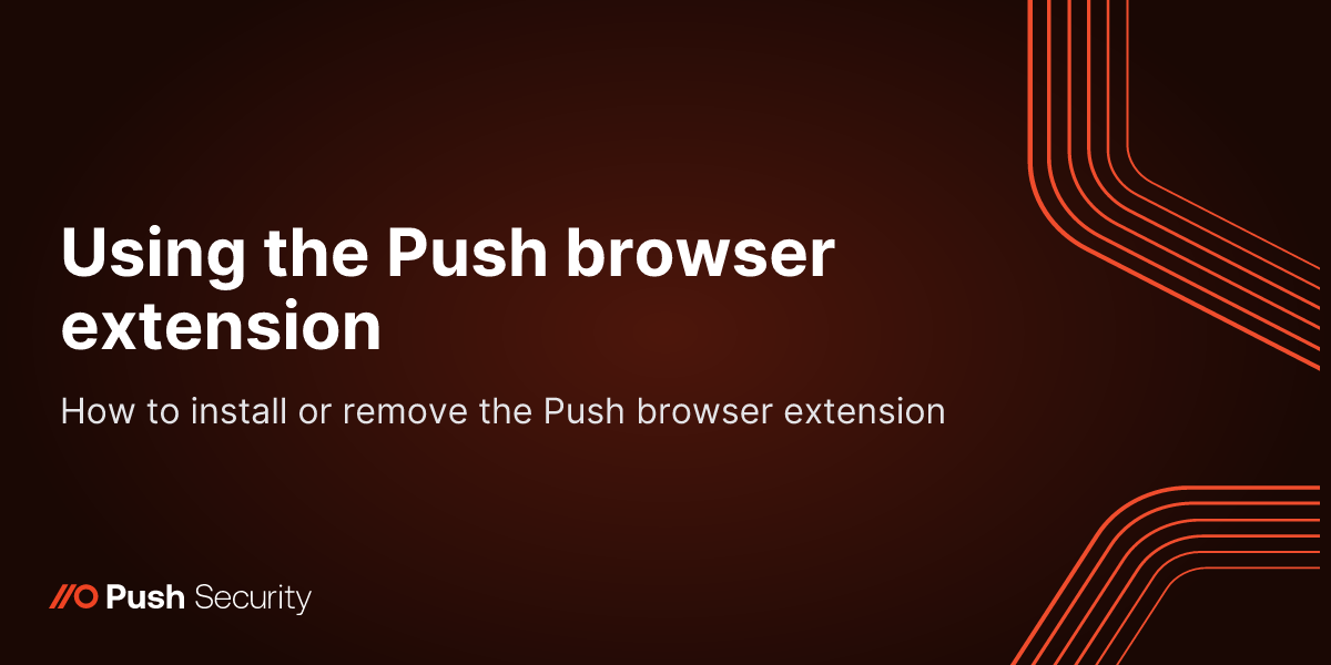 Using the Push browser extension