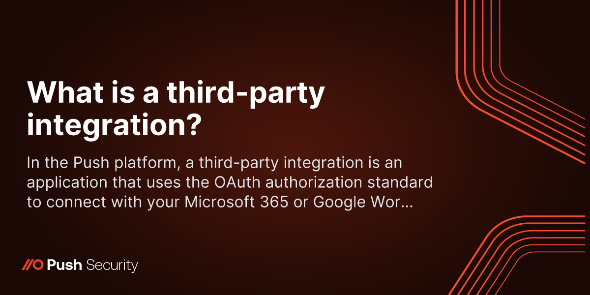 What is a third-party integration?